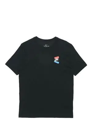 Nike Nsw Logo Round Neck Short Sleeve - Black