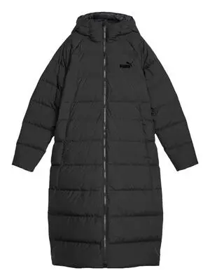 PUMA Long Hooded Down Coat - Black