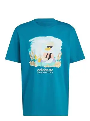 Adidas Originals Adventure Graphic Tee - Blue