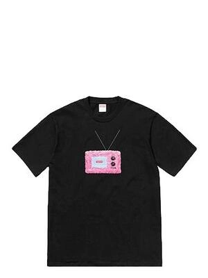 Supreme Supreme Ss18 Tv Tee Black Casual Short Sleeve Unisex Black