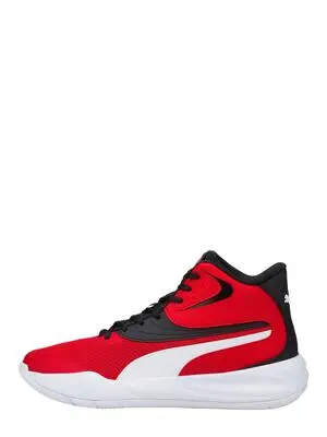 PUMA Triple Mid High-top Sneakers - Red/black/white