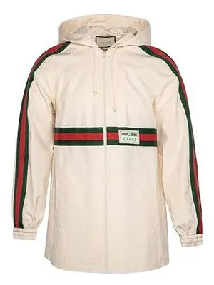 Gucci Cotton Hooded Jacket - Ivory
