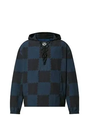 LOUIS VUITTON X Nigo2 Crossover Lv2 Ss22 Grid Drawstring Hoodie - Blue