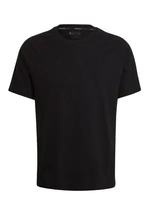 Adidas Solid Color Logo Alphabet Printing Round Neck Short Sleeve Black T-shirt - Default Colorway