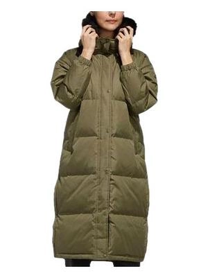 Adidas Down Padded Fur Hooded Parka - Green