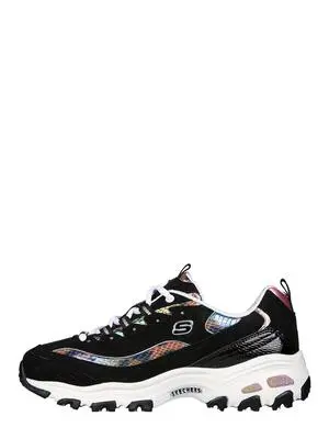 Sketchers Skechers D'Lites Leather Sneakers Black/multi-color