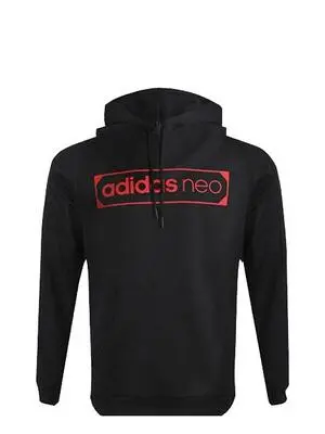 Adidas Neo Logo Print Fleece Lined Hoodie - Default Color