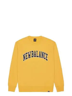 NEW BALANCE Pullover With Alphabet Print - Yellow