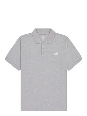 NEW BALANCE Sport Essentials Polo Shirt Asia Sizing - Grey