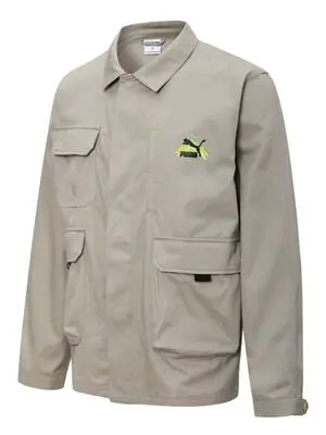 PUMA Camping Mountain Cargo Jacket - Grey/black/yellow