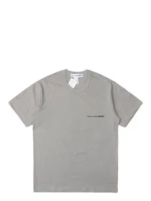 COMME DES GARÇONS Comme Des Garcons Little Logo Applique Cotton Short-sleeve Tee 'grey'