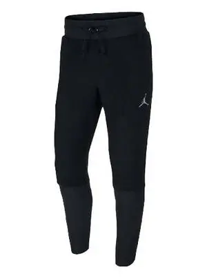 JORDAN Splicing Bundle Feet Casual Sports Long Pants - Black