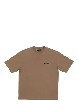 Balenciaga Logo T-shirt Medium Fit - Tan