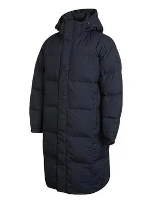 Adidas Long Down Jacket With Hood - Black