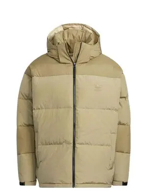 Adidas Originals Padded Hooded Jacket - Tan
