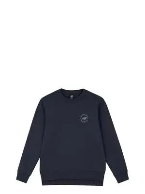 NEW BALANCE Logo Crewneck Sweatshirt - Navy