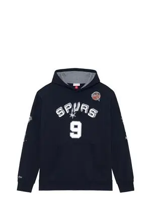 Mitchell & Ness X Nba San Antonio Spurs Tony Parker Fleece Hoodie - Black