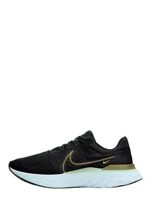 Nike React Infinity Run Flyknit 3 Low Top Sneakers - Black/gold
