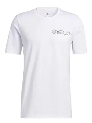 Adidas Beijing Tee Cartoon Printing Basketball Casual Sports Short Sleeve - White