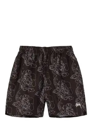 StÜssy Roses Water Short - Black