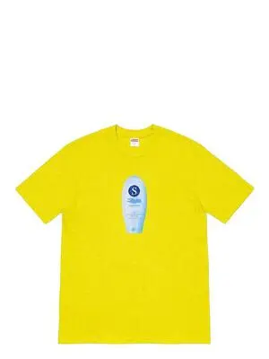 Supreme Supreme Fw19 Week 1 Super Cream Tee Short Sleeve Unisex Yellow Yellow