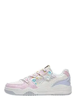 LI-NING Moon White Athletic Sneakers - White/pink