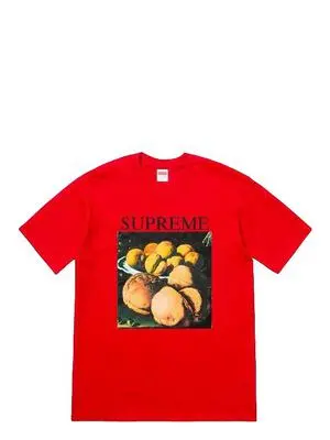 Supreme Fw18 Still Life Tee Printing Short Sleeve - Red