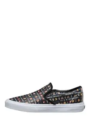 VANS Nintendo X Classic Slip-on 'zelda' Graphic Printed Sneakers - Black