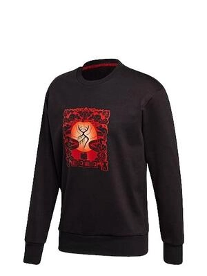 Adidas Basketball Sports Fleece Lined Pullover - Black