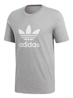 Adidas Originals Chest Logo Sports Short Sleeve - Gray