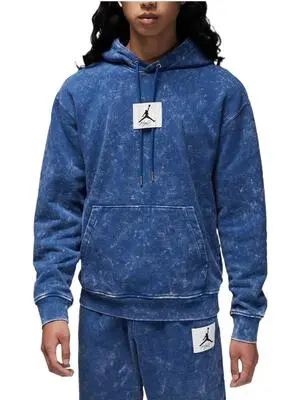 JORDAN Air Tie Dye Drawstring Hoodie - Blue