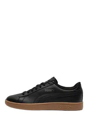PUMA Smash V2 Low Top Sneakers - Black/brown