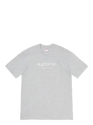 Supreme Ss20 Week 1 Shop Tee Classic Logo Short Sleeve Gray - Grey