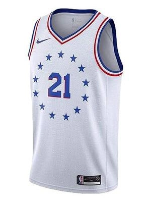 Nike Philadelphia 76ers 21 Basketball Jersey - White