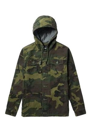 VANS Hooded Coach Jacket Camouflage - Tan