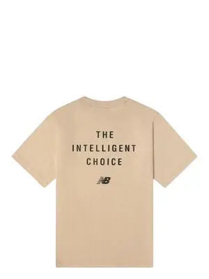 NEW BALANCE Sportswear Iu T-shirt Asia Sizing 'beige Black - Beige/black