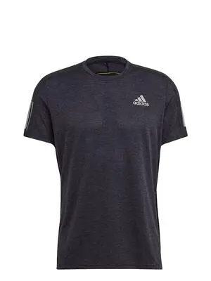 Adidas Own The Run Short Sleeve Performance Tee - Black