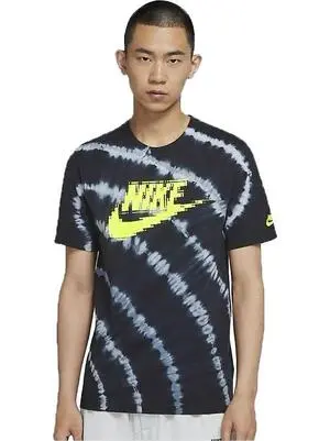 Nike Tie-dye T-shirt 'black - Black/multi-color