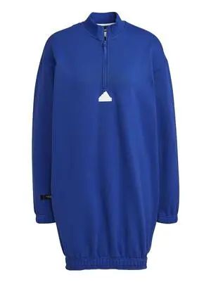 Adidas Half-zip Sweater Dress - Blue