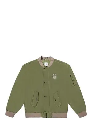 VANS Triple Logo Bomber Jacket - Green