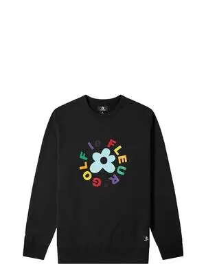 CONVERSE X Golf Le Fleur Crew Sweatshirt - Black