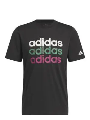 Adidas Multilinear Sportswear Graphic Short Sleeve T-shirt 'black - Black/multi-color
