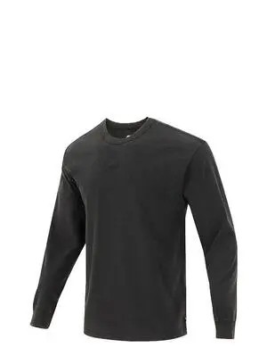 Nike Men's Nike Solid Color Small Logo Round Neck Long Sleeves Black T-shirt Multi-color
