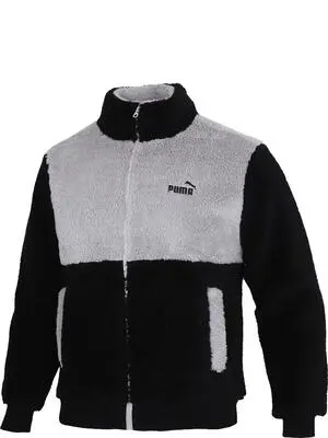 PUMA Sherpa Zip-up Jacket - Black