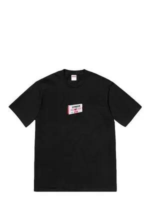 Supreme Fw18 Ludens Tee Cherry Candy Box Printing Short Sleeve - Black