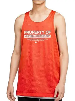 Nike Standard Issue Dri-fit Reversible Basketball Jersey - Orange/gray/light Ivory