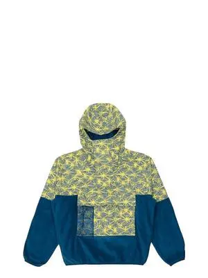 Nike Contrast Color Stitching Half Zipper Fleece Sports Pullover Travel - Blue/yellow