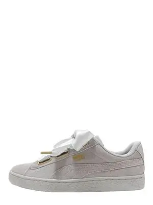 PUMA Suede Heart Satin Low Top Sneakers - Grey