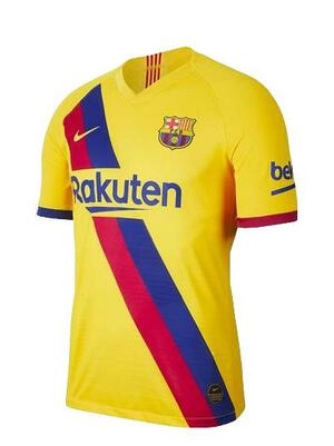 Nike Fc Barcelona 19/20 Vapor Match Jersey - Yellow