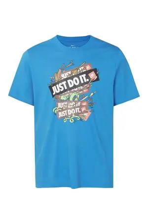 Nike Just Do It' Graphic Print T-shirt - Blue